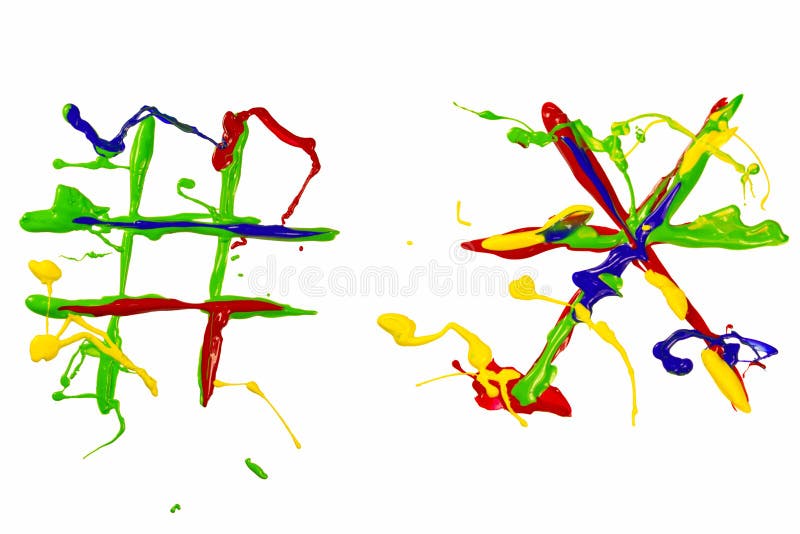 Multicolor Paint Painted Word Art Stock Illustration - Illustration of ...