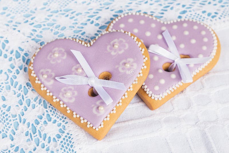 Delicious Heart Shaped Cream Cake with Berries Stock Image - Image of ...