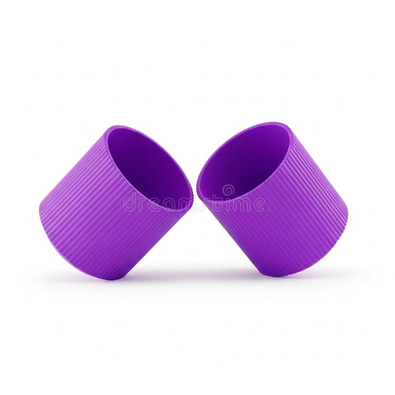 Purple Ribbed Cylinders Stock Illustrations – 6 Purple Ribbed Cylinders ...