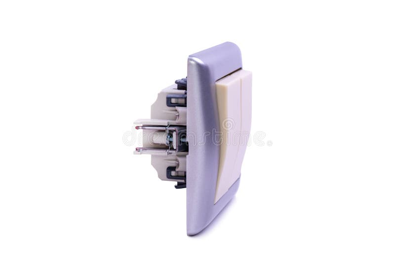 Two Push Button Electric Switch Stock Image - Image of builtin, color ...