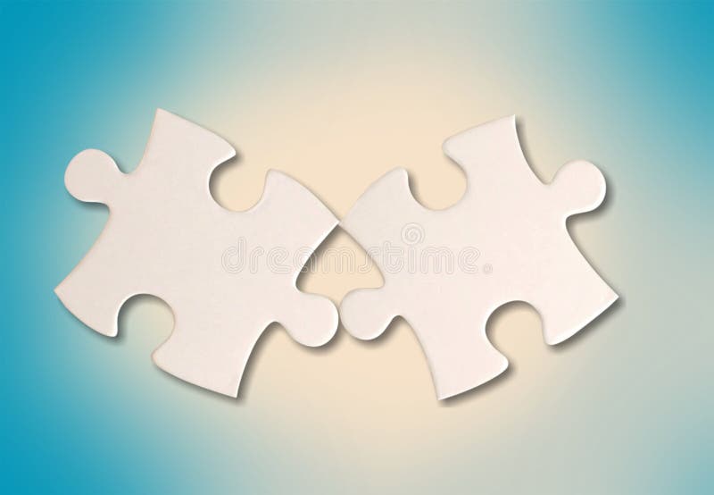 Two puzzle stock photo. Image of conflict, together - 118951692