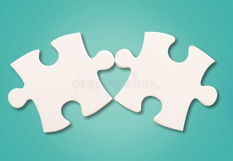 Two puzzle stock photo. Image of inaccurate, together - 118951736