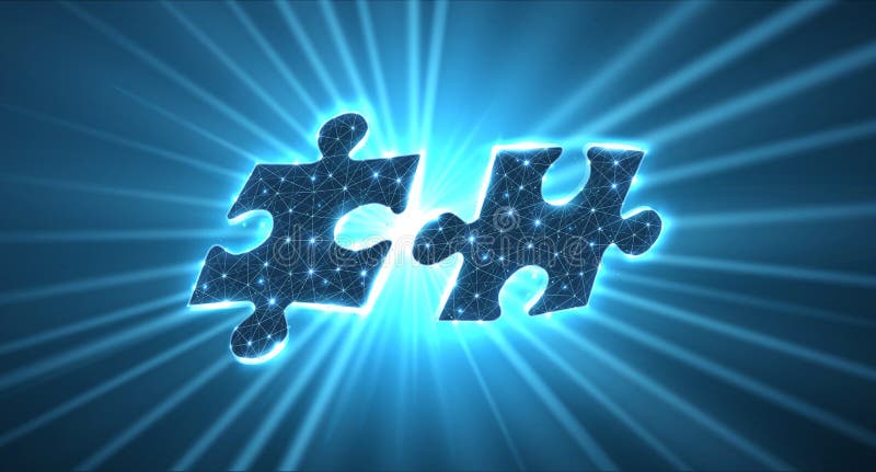 Two Puzzles. Digital Solution, Successful Collaboration, Partners ...