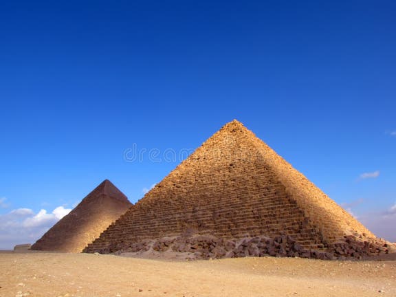 Two pyramid in Giza stock image. Image of high, ancient - 12184297
