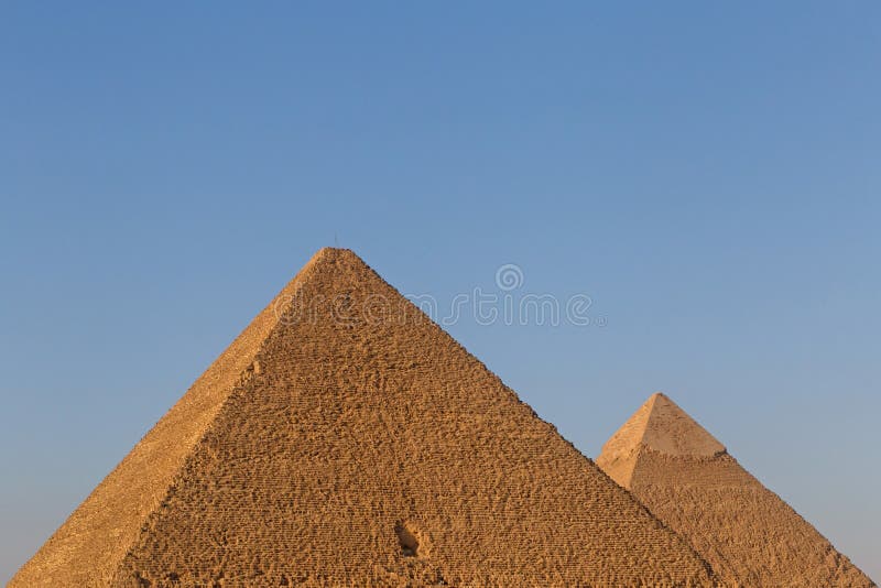Two pyramids in Giza stock image. Image of view, giza - 93918249