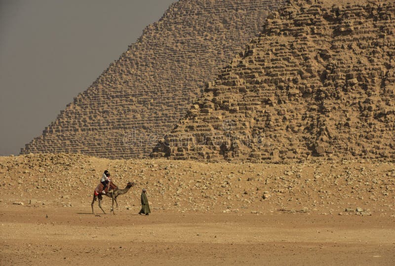 Two Pyramids at Giza, Egypt Editorial Photo - Image of death, popular ...