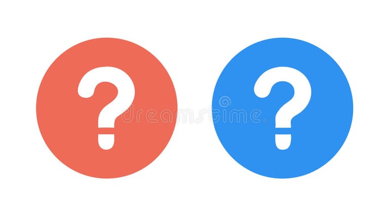 Two Question Marks Vector Graphic, Inquiry and Confusion Icon, Vector ...