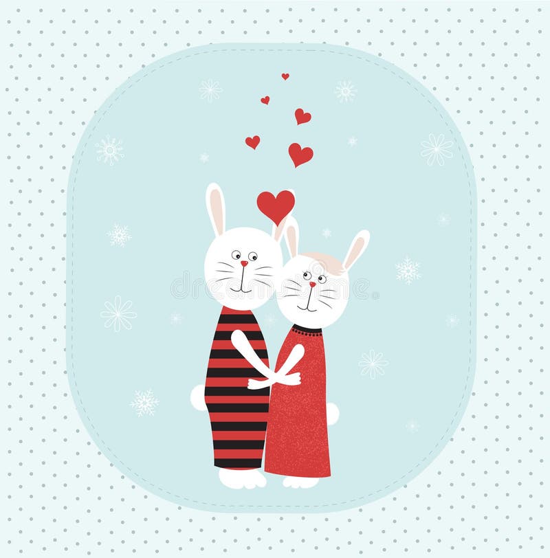 Winter valentine stock illustration. Illustration of snowstorm - 28459034