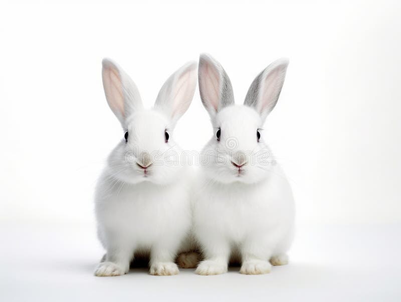 Two rabbits stock illustration. Illustration of rabbits - 293707732