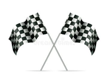 Two racing flags stock vector. Illustration of finish - 20102174