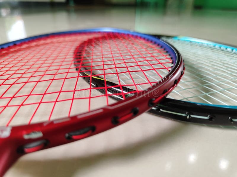 Two Rackets Lying on the Floor Stock Image - Image of colored, stadium ...