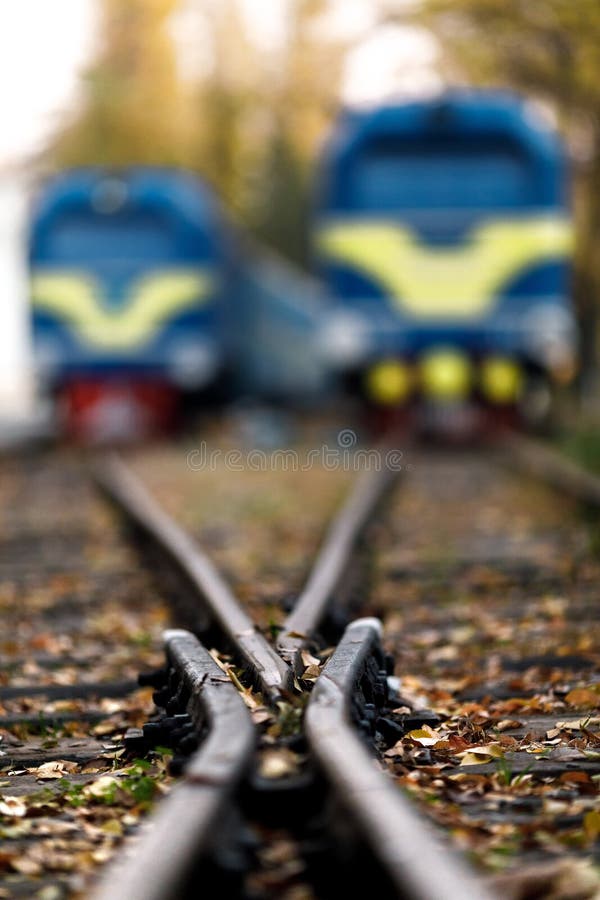 Two Rails are Included in the Same Rails. Stock Photo - Image of line ...