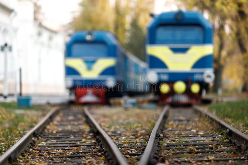 Two Rails are Included in the Same Rails. Stock Image - Image of ...