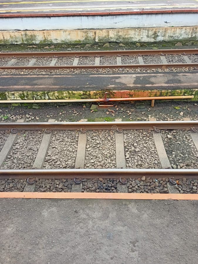 Two railway lines stock photo. Image of soil, track - 229332480