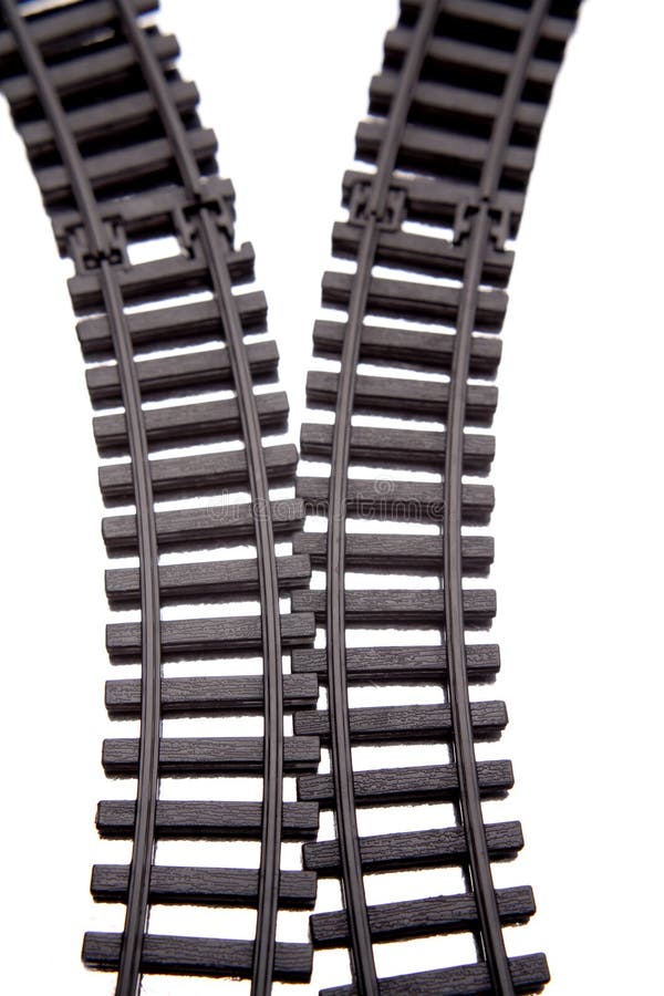 Two railway tracks stock image. Image of railway, choice - 10360313