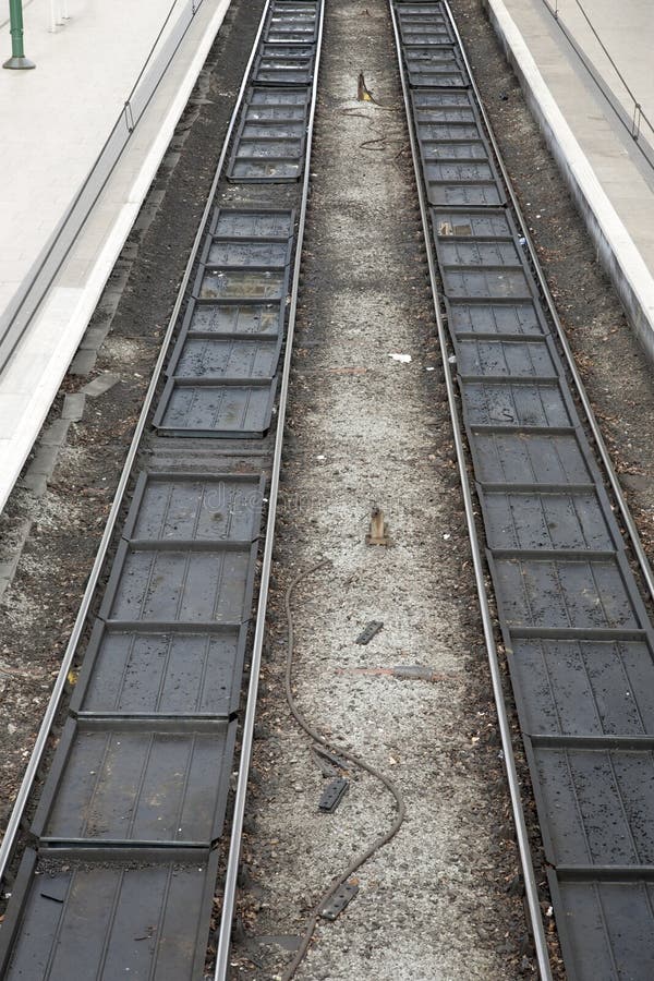 Two Railway Tracks stock photo. Image of railway, railroad - 42781008
