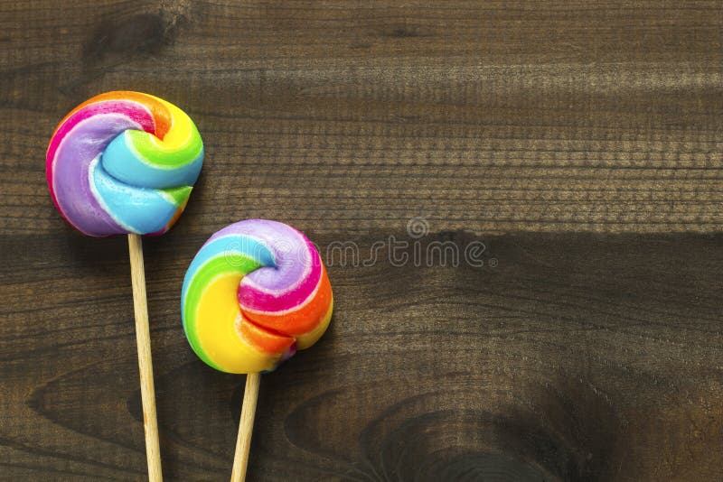 Rainbow Swirl Lollipops Background Stock Image - Image of snack, lolly ...