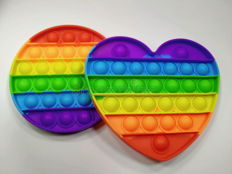 Popit Toy on a White Background Stock Photo - Image of poppit, children ...