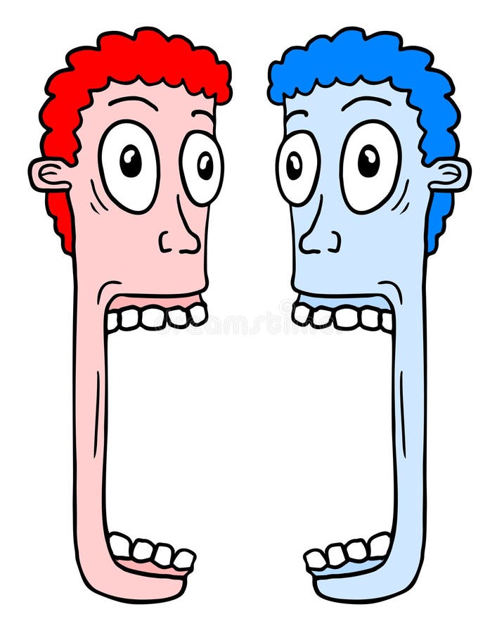 Two rare faces stock vector. Illustration of comic, grimace - 50232650