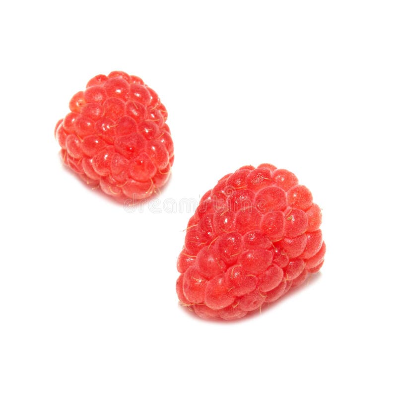 Two raspberries stock image. Image of isolated, seed - 11415481