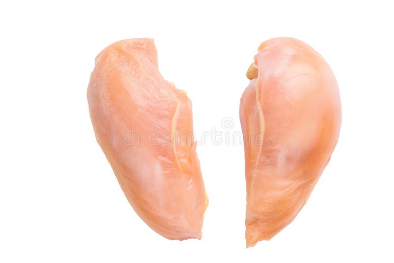 Two Raw Chicken Breasts, Sourced from an Eco Farm, Ready for Cooking ...