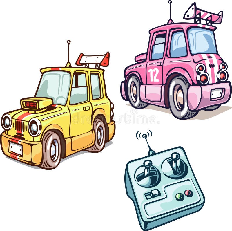 RC car cartoon stock vector. Illustration of vector, ornamental - 4890507