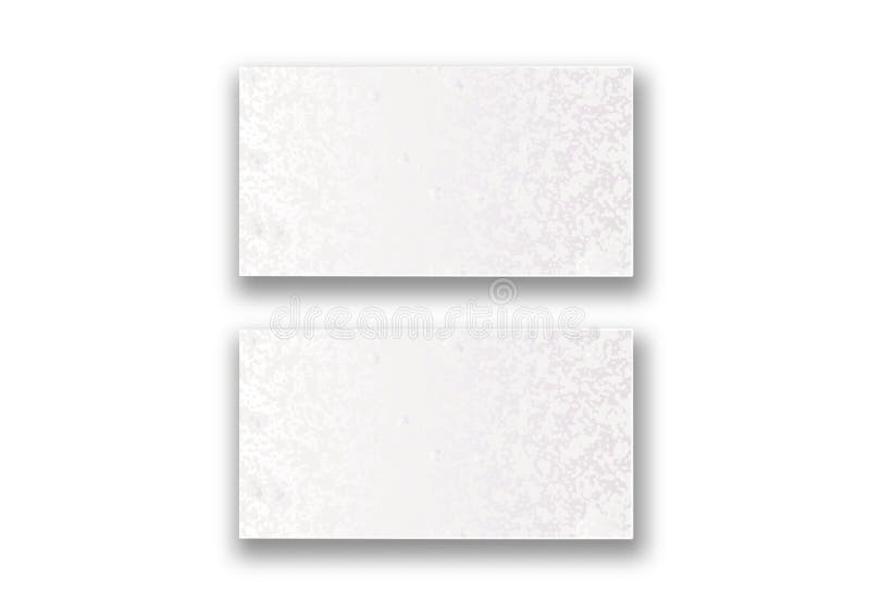 Two Realistic Business Cards on White Background Template Stock ...