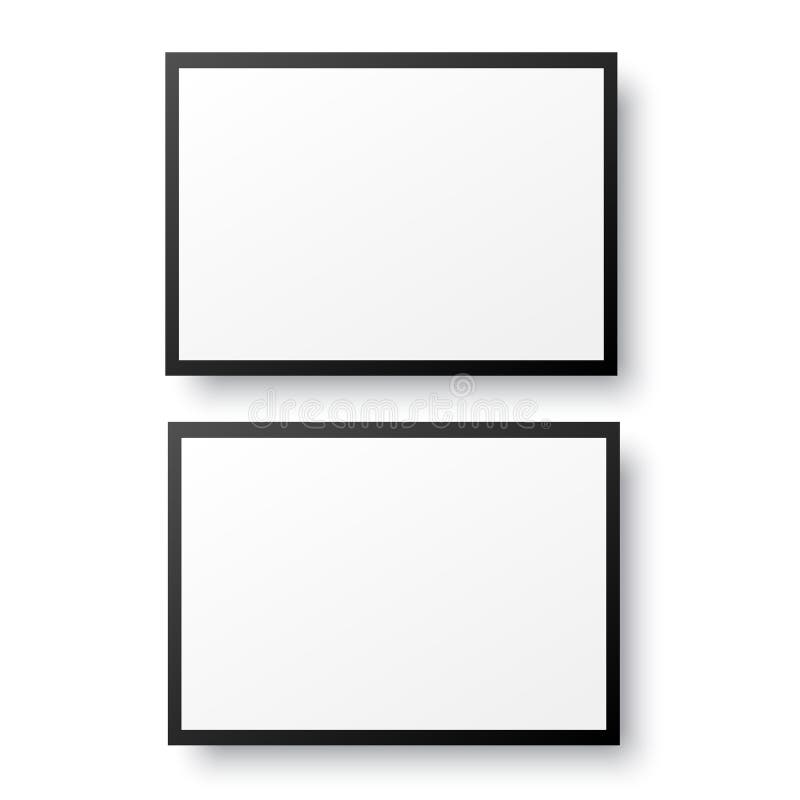 Two Realistic Picture Frames with Soft Frame. Vector Stock Vector ...