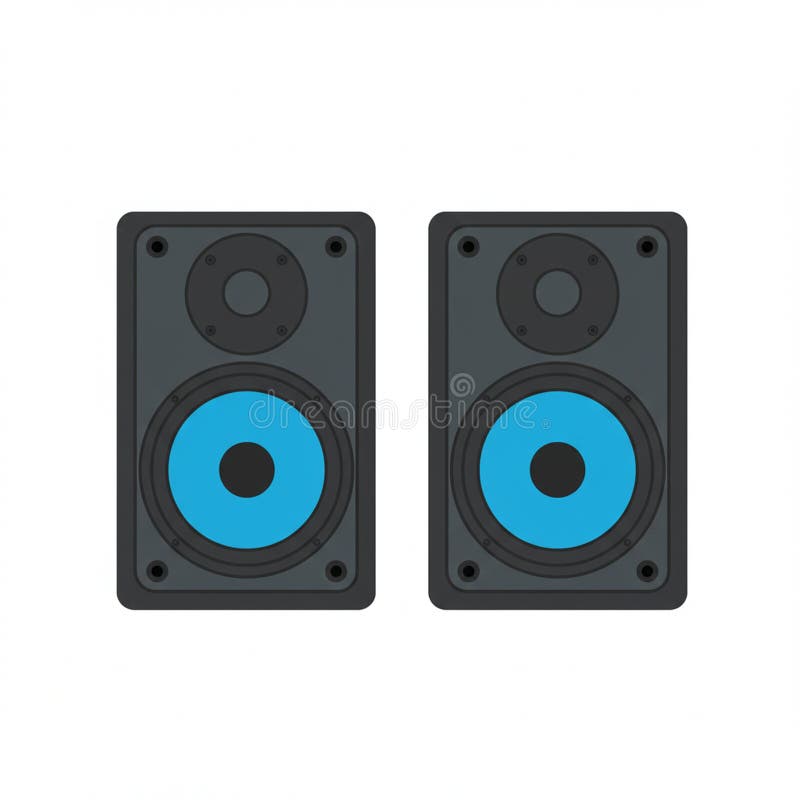Two Rectangular Speakers with a Minimalist Design are Displayed Side by ...