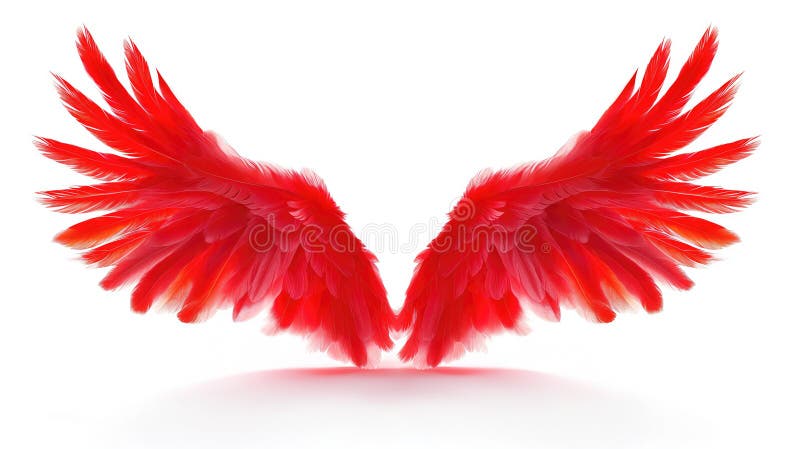 Red Angel Wings Stock Illustrations – 7,096 Red Angel Wings Stock ...