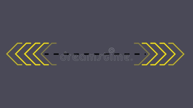 Two Yellow Arrows Separated by a White Dotted Line Motion Graphics ...