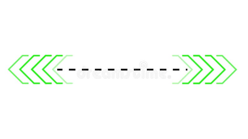Two Green Arrows Separated by a White Dotted Line Motion Graphics.Can ...