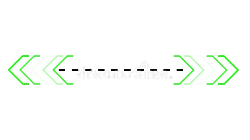 Two Green Arrows Separated by a White Dotted Line Motion Graphics.Can ...