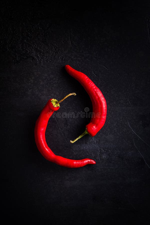 Curved Red Chilli Peppers Stock Photos - Free & Royalty-Free Stock ...