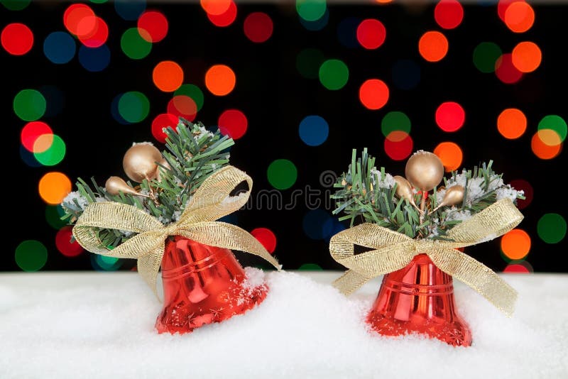 Christmas bell on keyboard stock photo. Image of abstract - 22403544