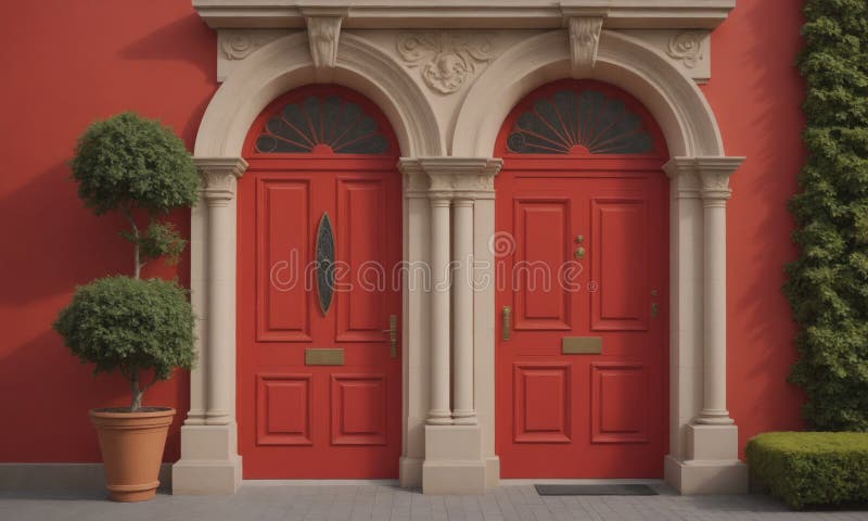 Decorative Arched Gateway To a Garden Stock Photo - Image of greenery ...