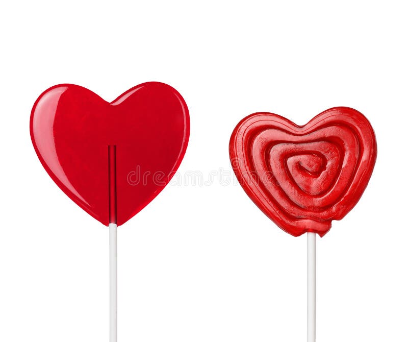 Two Lollipops Candy on White Stock Photo - Image of round, sugary: 62446418