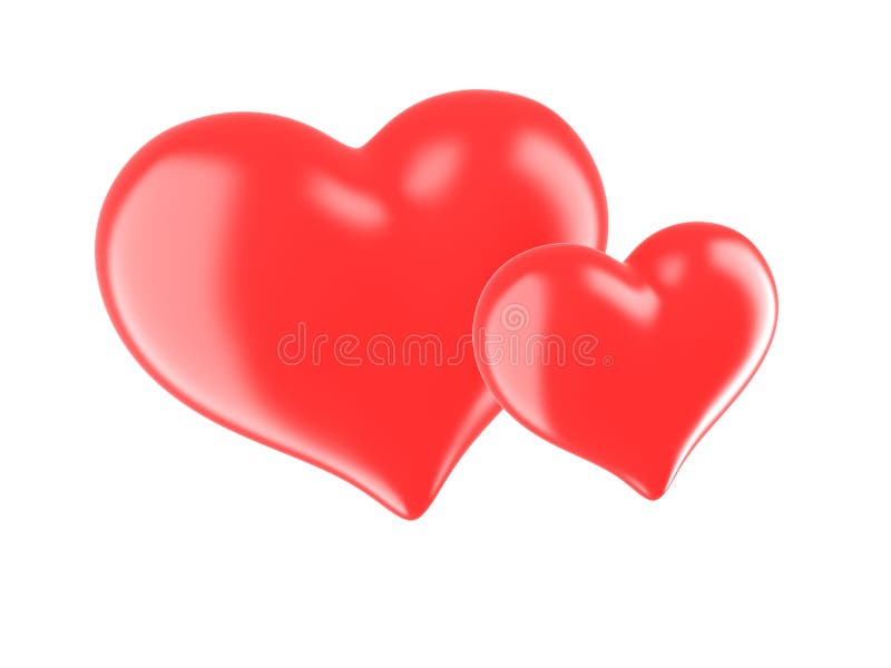 Two Red Hearts Picture. Image: 7920136