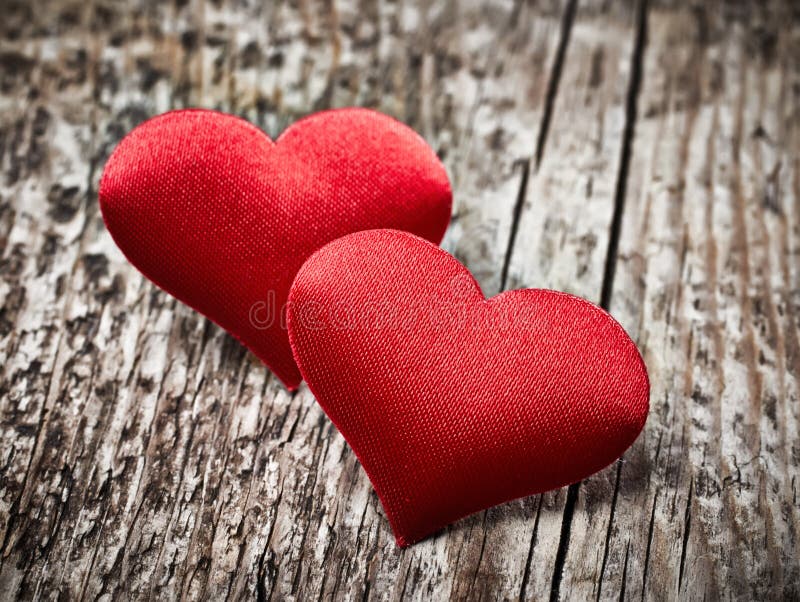 Two red hearts stock image. Image of holiday, romance - 30965615