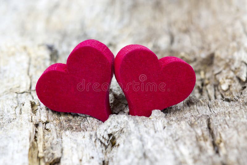 Two hearts stock image. Image of surface, romance, hearts - 36224477