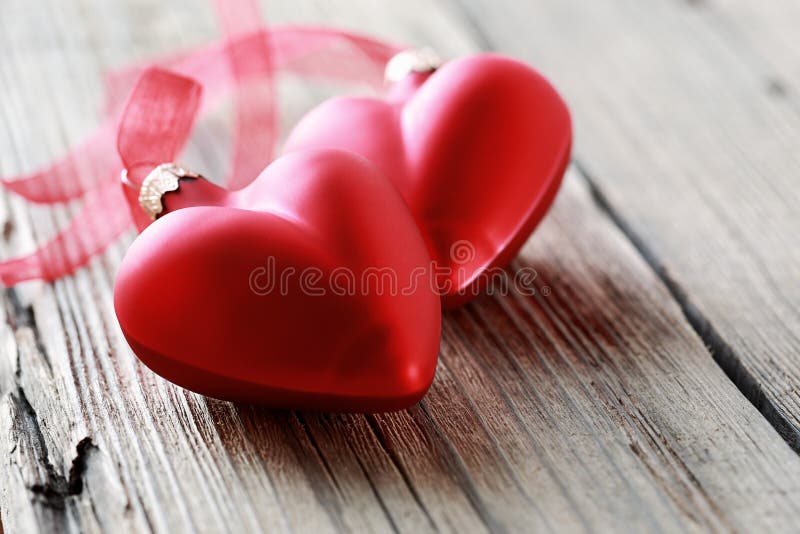 Two hearts stock image. Image of surface, romance, hearts - 36224477