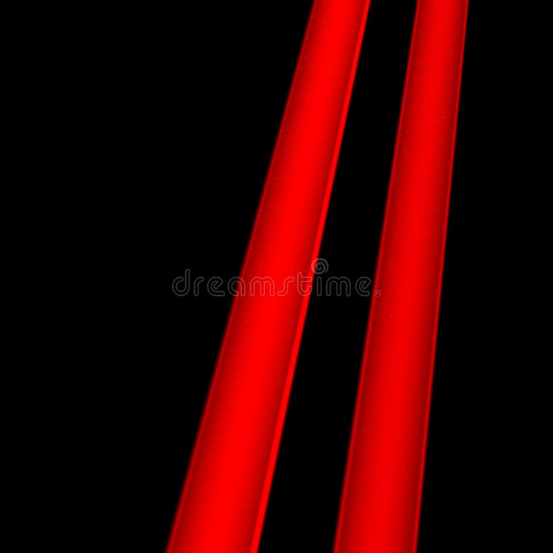 Two red lines stock illustration. Illustration of shapes - 68080