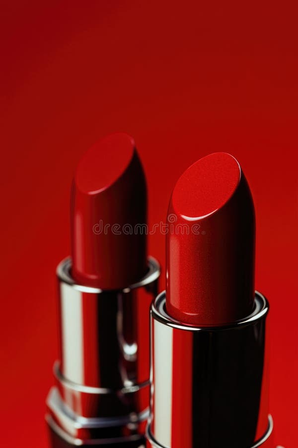 Two Red Lipsticks Stacked on Top of Each Other, Popular Makeup Item ...