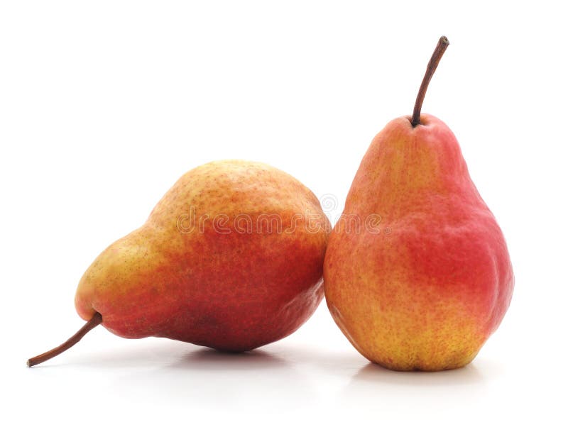 Two red pears. stock photo. Image of healthy, package - 130407914