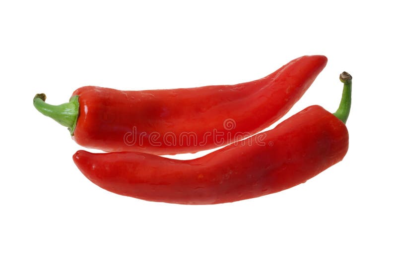 Two Red Peppers stock photo. Image of healthy, fresh - 10701830