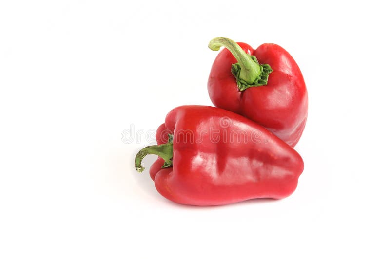 Two red peppers stock photo. Image of vegetables, peppers - 45315540