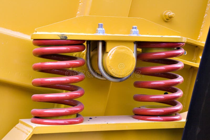 Two red spring stock photo. Image of sean, elastic, tube - 562696