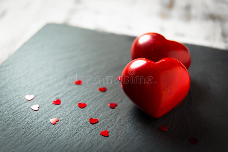 Two red stones heart stock photo. Image of creative, valentine - 37378046