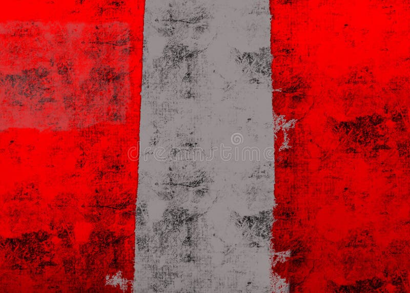 Two Red Stripes and One Grey Stripe in the Middle Stock Illustration ...