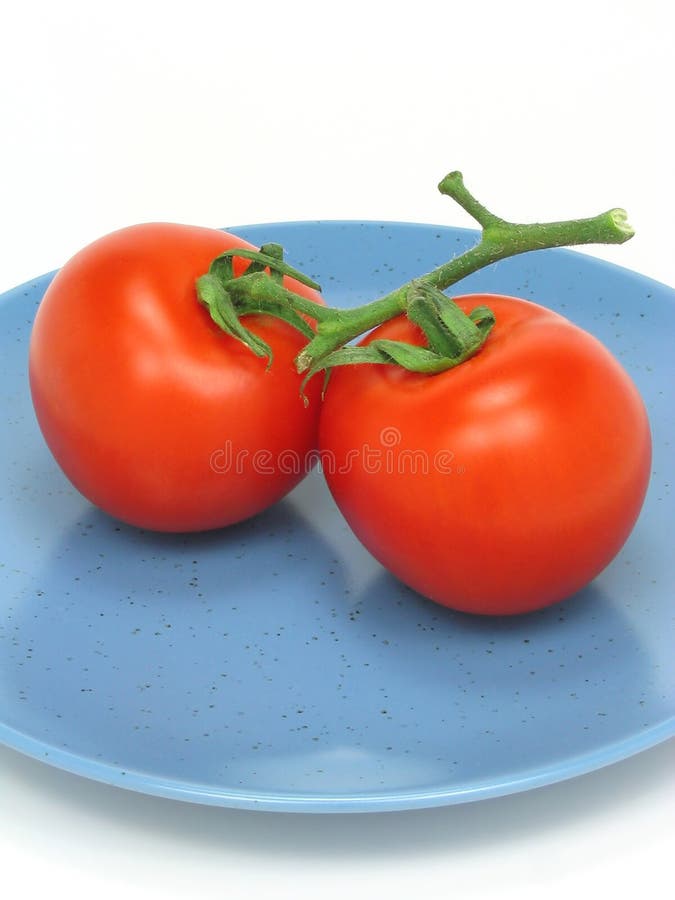 Two red tomatoes stock photo. Image of salad, stalk, vegan - 740946